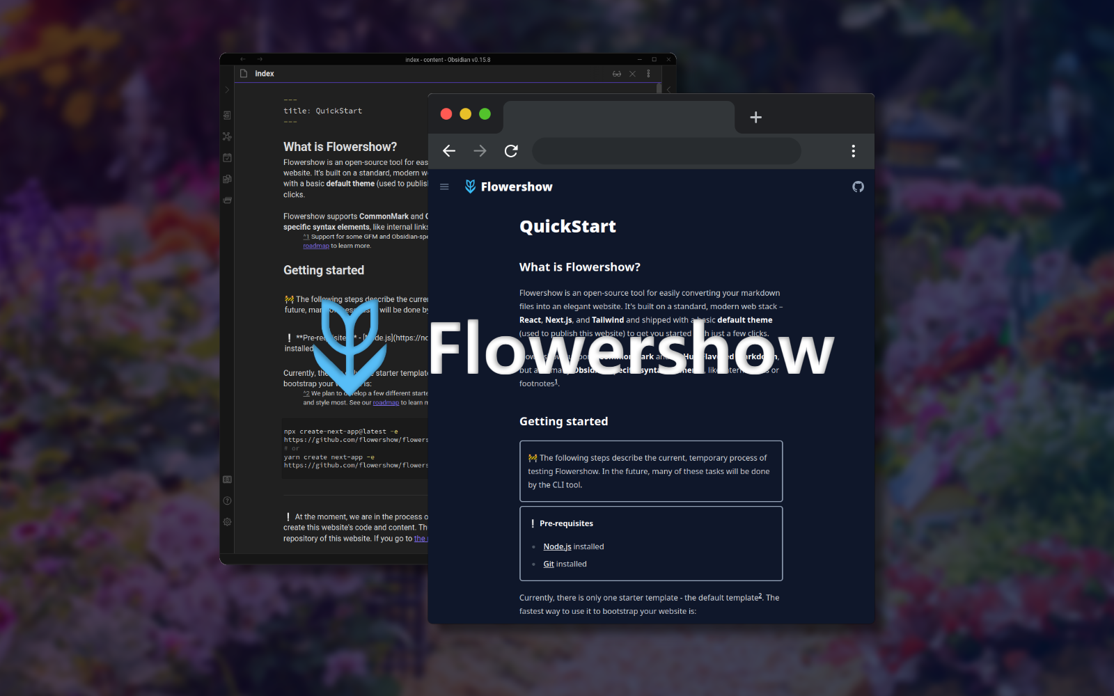 Flowershow：免费的 Obsidian 笔记发布服务，实现你的数字花园网站 | #UNTAG